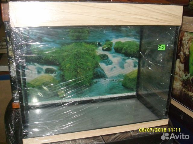 Аквариум 80л от производителя, 60х30х51см