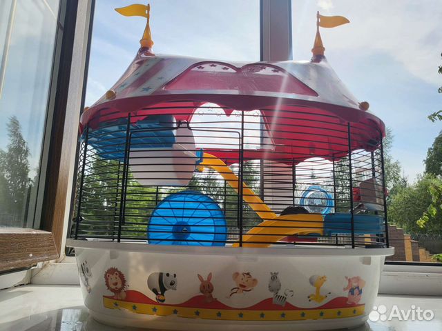 Хомяк и клетка ferplast Circus Fun